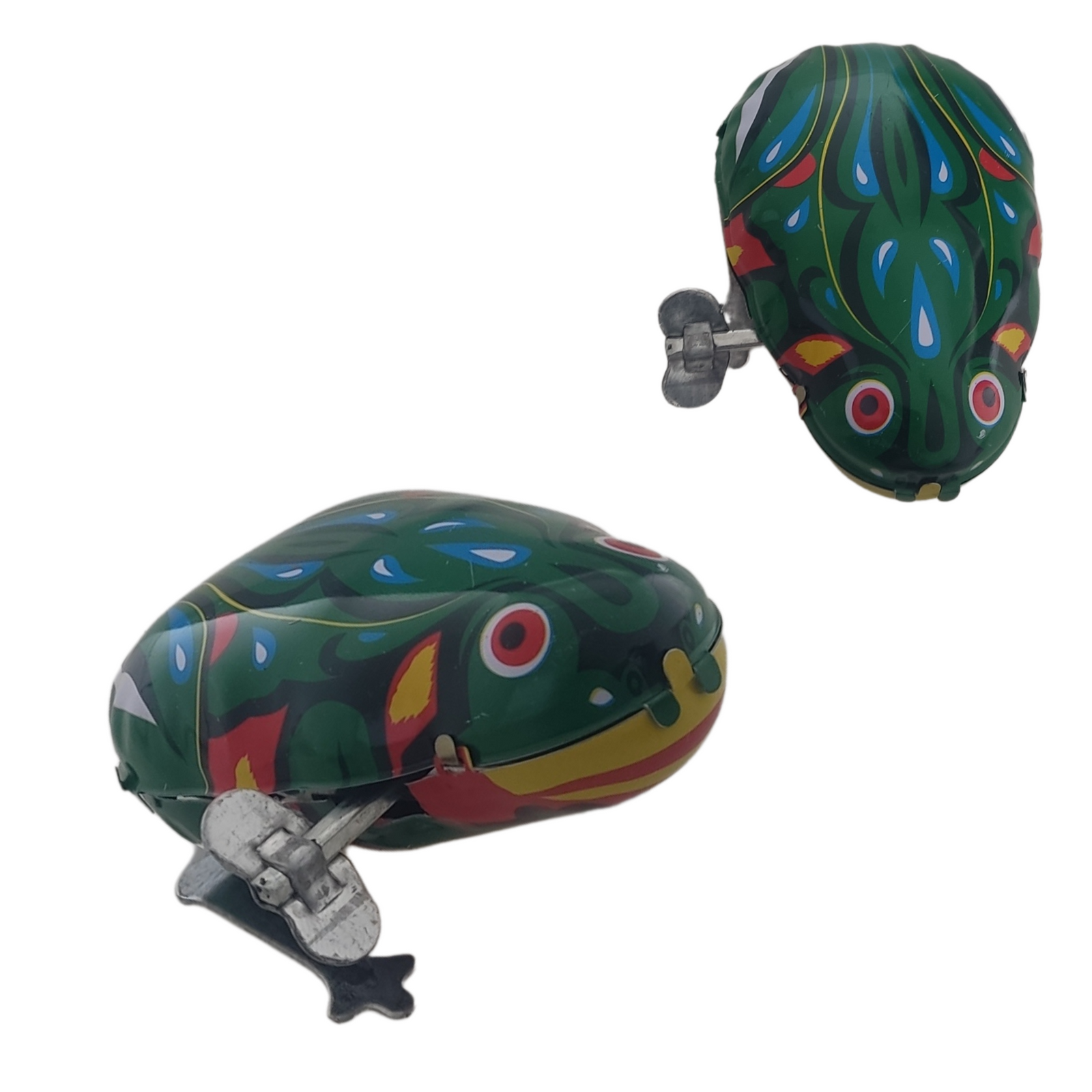 SKACZĄCA ŻABA ŻABKA ROPUCHA METALOWA NAKRĘCANA | Zabawne gadżety ...